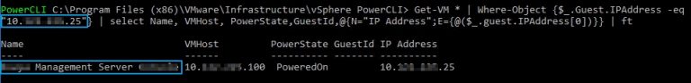 How to find a VM with PowerCLI by searching after IP address in vCenter - IT-REACT