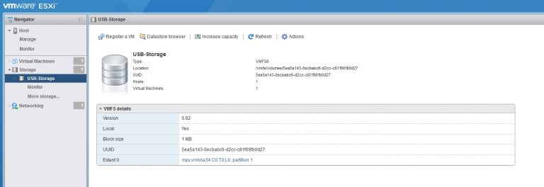 How to add a USB Disk as VMFS Datastore in ESXi 6.7 - IT-REACT