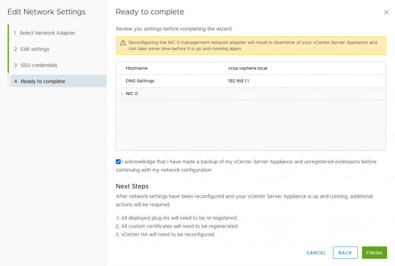 Changing your vCenter Server’s FQDN - IT-REACT