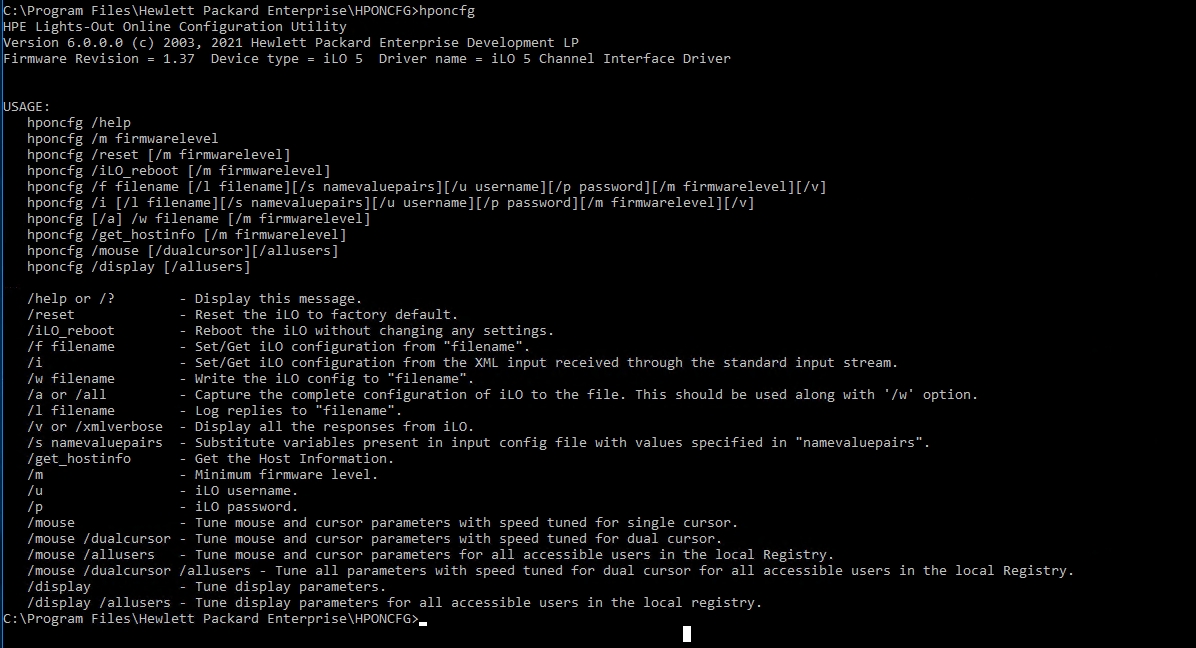 Using Hponcfg To Manage Ilo Settings On Hpe Servers In Windows And Linux It React