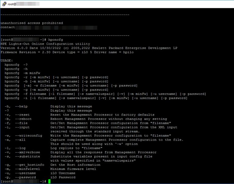 Using HPONCFG to Manage iLO Settings on HPE Servers in Windows and ...